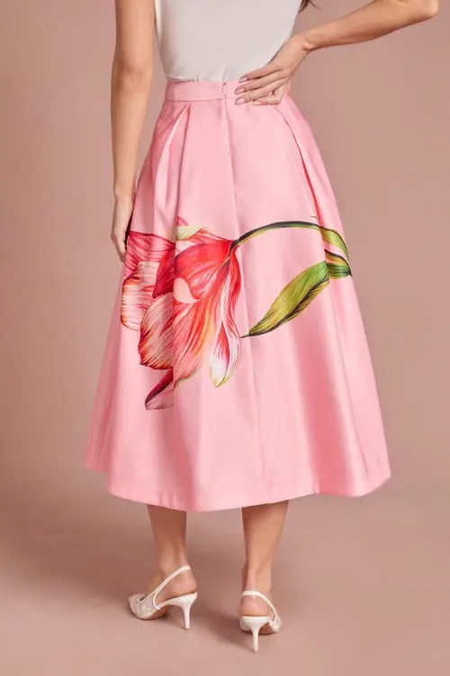 Coast Satin Midi Skirt