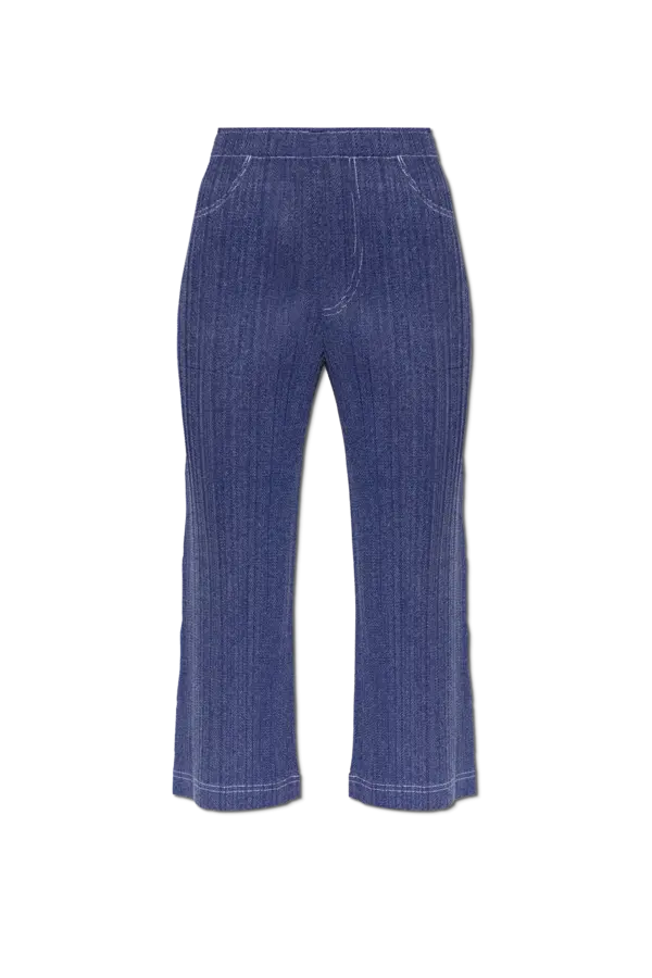 Issey Miyake Pleated Pants - Navy Blue