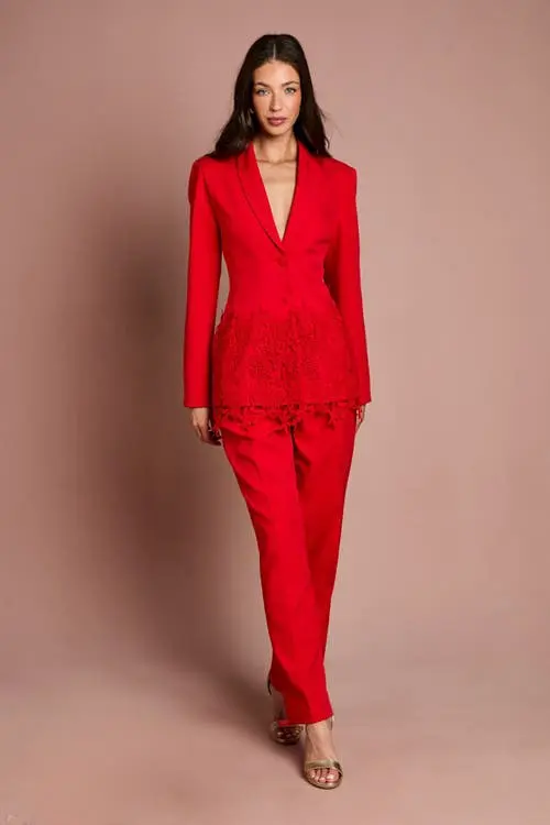 Coast Embroide Single Breasted Blazer