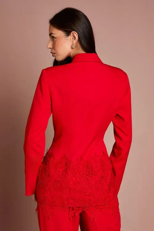 Coast Embroide Single Breasted Blazer