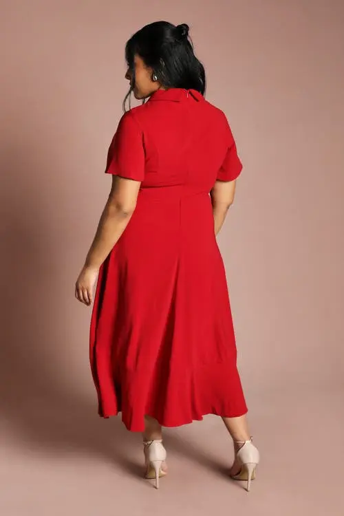 Coast Plus Twist Wrap Waist Midi Dress