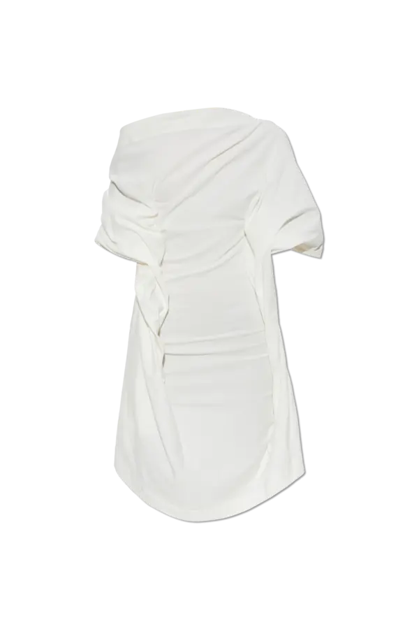Issey Miyake Asymmetrical Dress With Draping