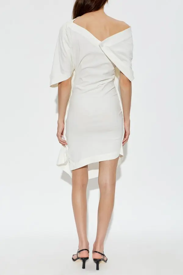 Issey Miyake Asymmetrical Dress With Draping