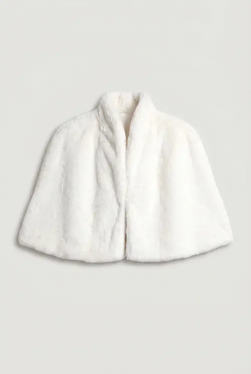 Coast Faux Fur Cropped Cape
