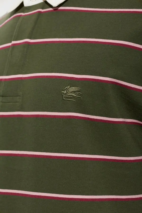 Etro Long Sleeve Polo