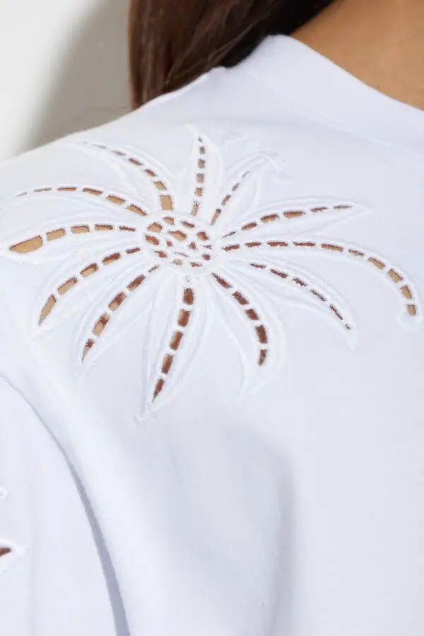 Rag & Bone T-shirt With Openwork Trim