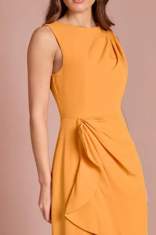 Coast Crepe Ruffle Low Back Dress