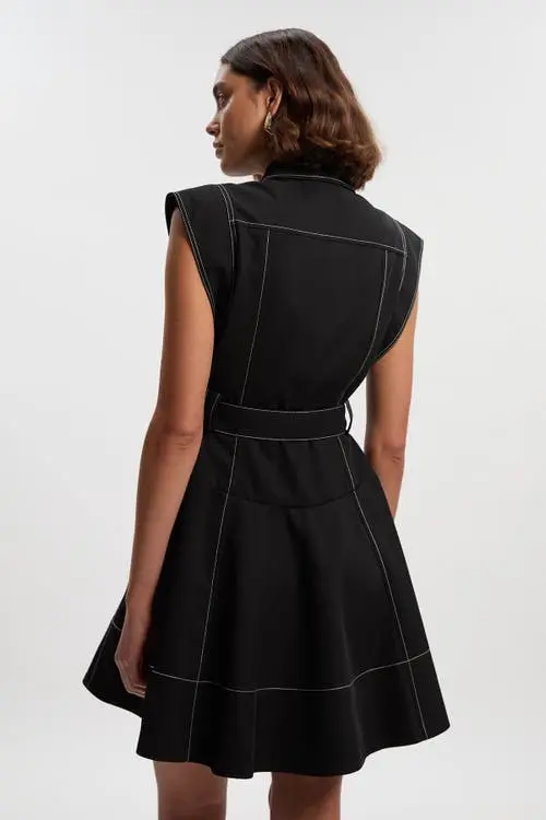 Karen Millen High Neck Mini Dress
