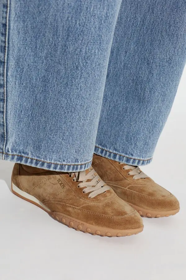 TOD’S Suede Low Top Lace-up Sneakers