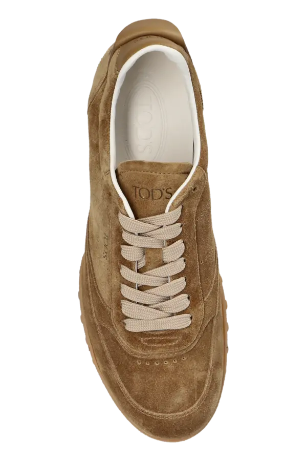 TOD’S Suede Low Top Lace-up Sneakers