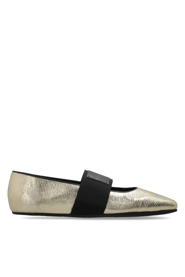 Givenchy Sliced’ Leather Ballet Flats