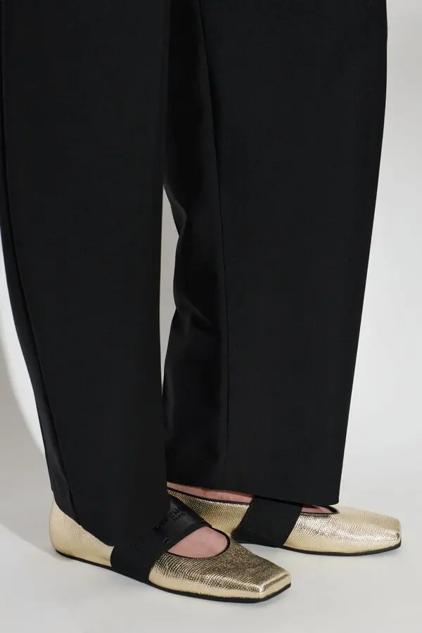 Givenchy Sliced’ Leather Ballet Flats