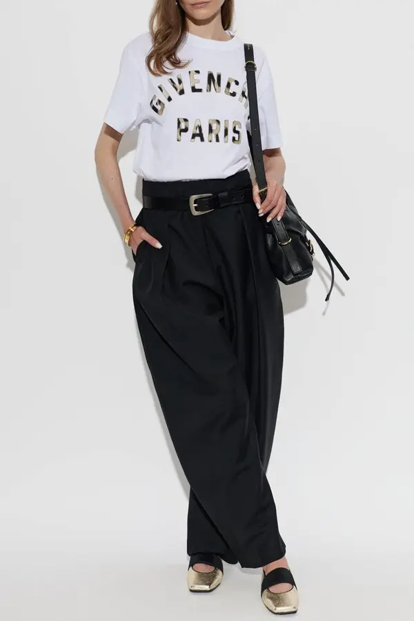 Givenchy Sliced’ Leather Ballet Flats