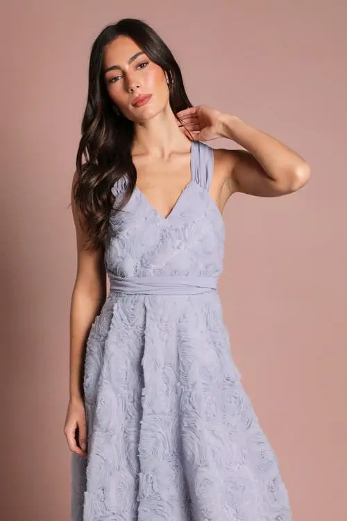 Coast Embroidered Tie Back Maxi Dress