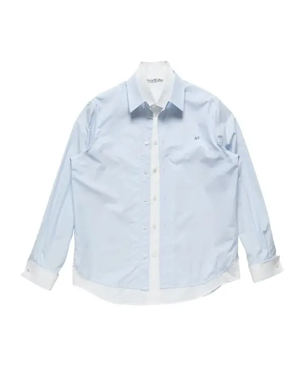 Acne Studios Layered Poplin Button-up Shirt