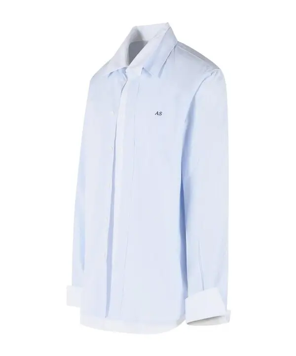 Acne Studios Layered-effect Logo-embroidered Shirt