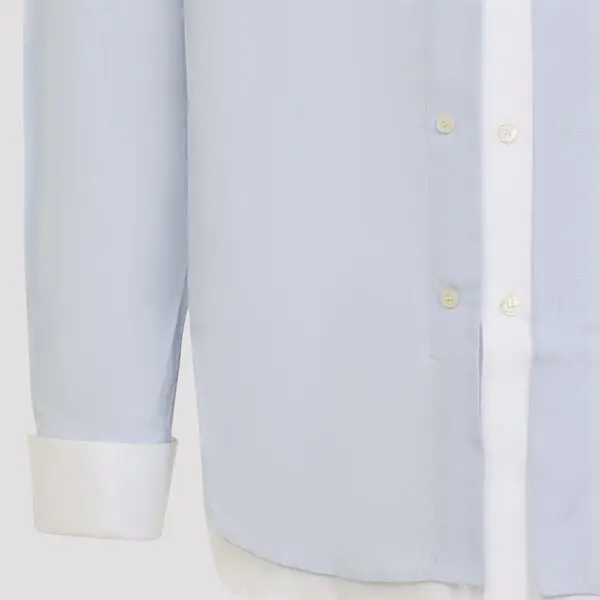 Acne Studios Layered-effect Logo-embroidered Shirt
