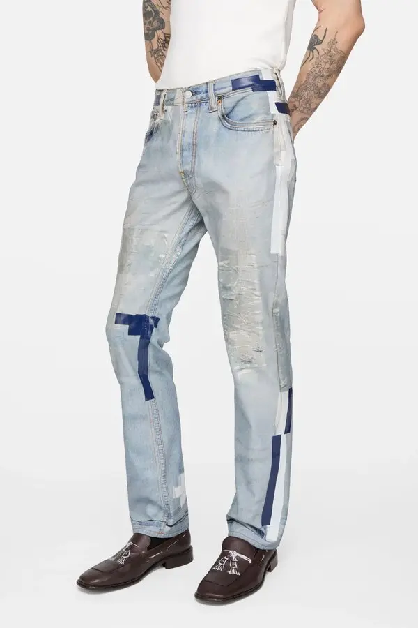 Acne Studios 1996m Trompe-l'œil Tape Jeans