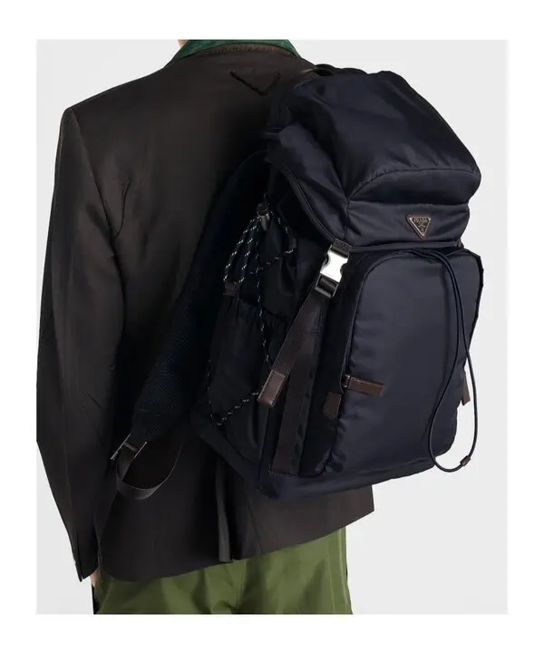 Prada Re-nylon And Leather Backpack