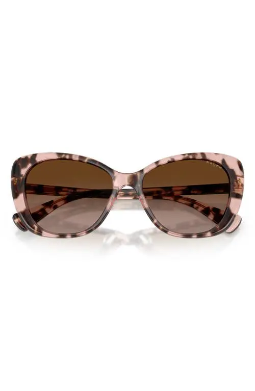 Ralph Lauren Ra5329u 56mm Gradient Butterfly Sunglasses - Pink Havana/brown Gradient