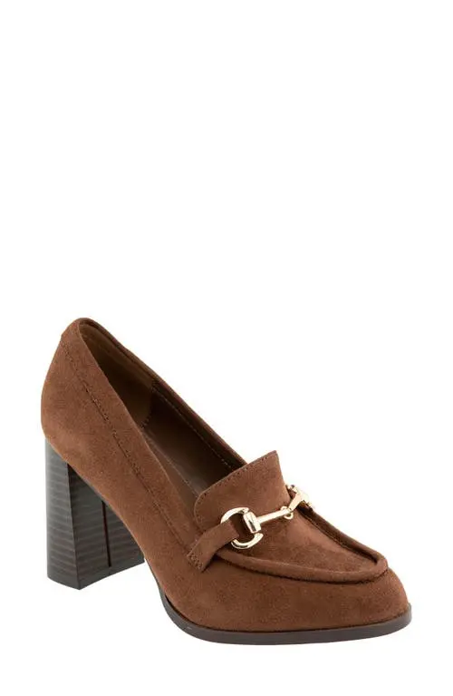 Bcbgmaxazria Yixy Loafer Block Heel Pumps With Bit Hardware