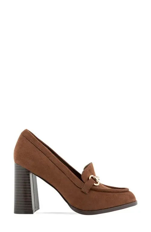 Bcbgmaxazria Yixy Loafer Block Heel Pumps With Bit Hardware