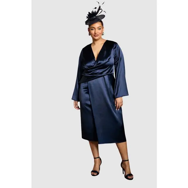 Coast Plus Satin Wrap Dress