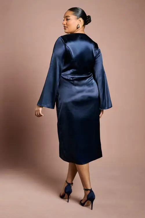 Coast Plus Satin Wrap Dress