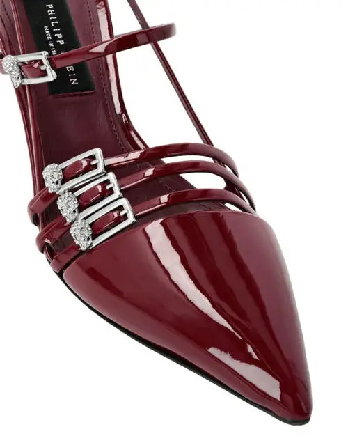 Philipp Plein Multi-strap Mid-heel Slingbacks - Bordeaux
