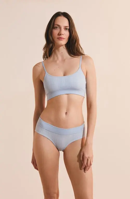 ETAM Daily Seamless Ribbed Bralette - Bleu