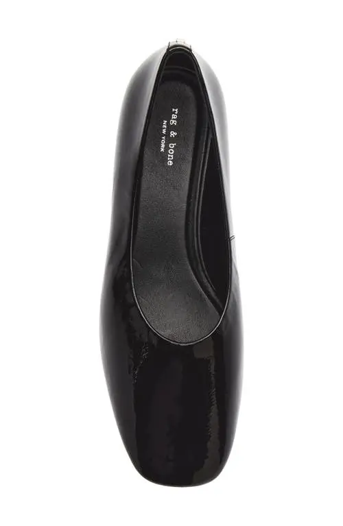 Rag & Bone Poppi Heeled Ballet Leather Pump