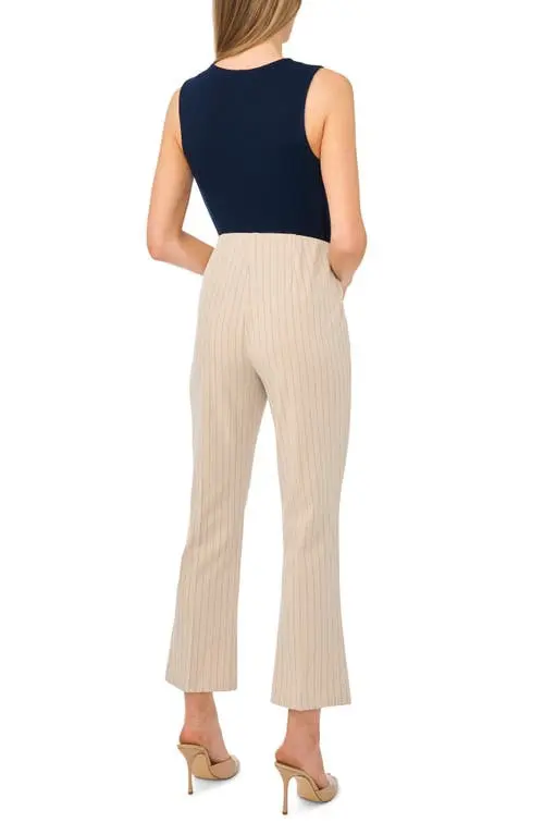 Halogen Pinstripe Kick Flare Ankle Pants