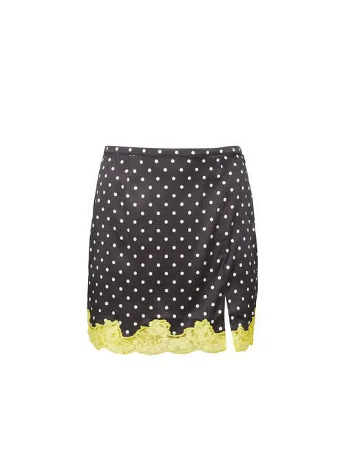 FLEUR DU MAL Juliet Lace Slip Skirt