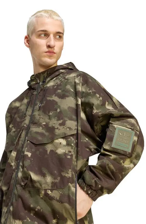 Adidas Camo Hooded Utility Jacket