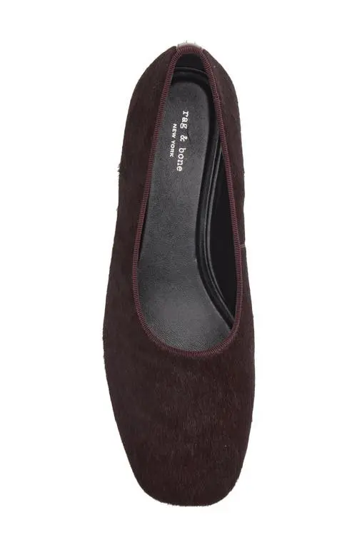 Rag & Bone Poppi Genuine Calf Hair Ballet Pump