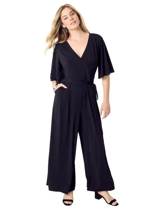 ROAMAN'S Ultrasmooth® Jumpsuit - Black