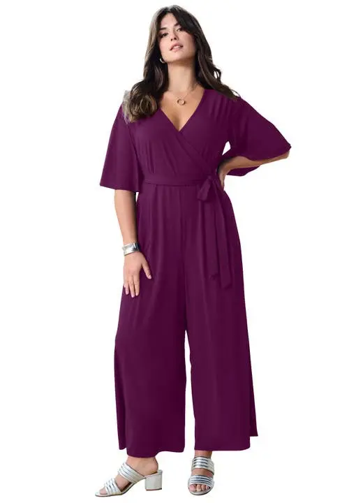 ROAMAN'S Ultrasmooth® Jumpsuit - Dark Berry
