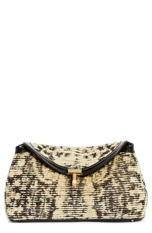 TOTEME Mini T-lock Paisley Jacquard Clutch