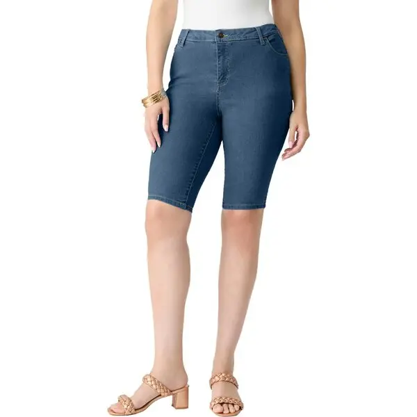 Roaman's 7 Bermuda Short - Medium Stonewash