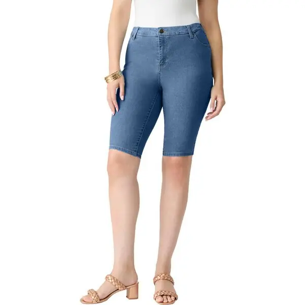Roaman's 7 Bermuda Short - Medium Wash