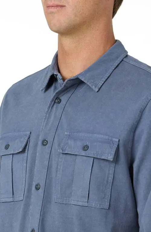 O'Neill Og Long Sleeve Cotton Button Front Shirt - Blue