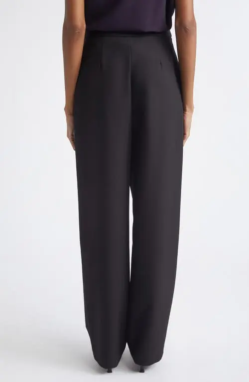 Emporio Armani Stretch Cady Straight Leg Pants