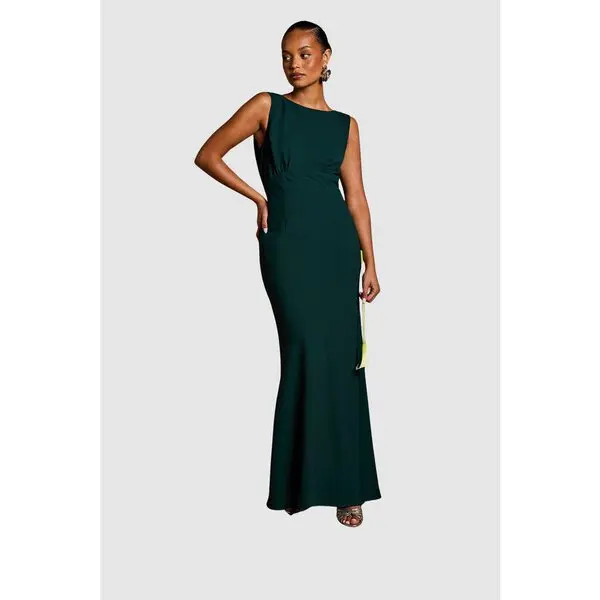 Coast Petite Cowl Back Maxi Dress - Emerald