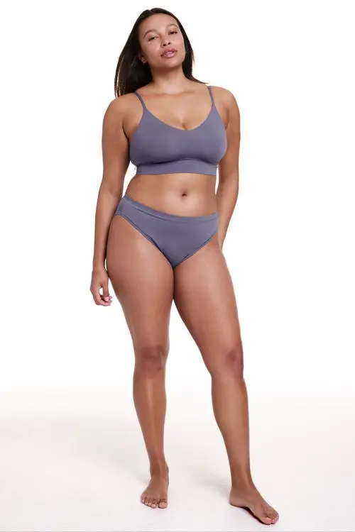 HARPER WILDE Cloud Cotton Triangle Bralette - Slate