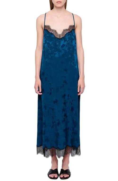 Zadig&Voltaire Respa Horse Jacquard Silk Slipdress