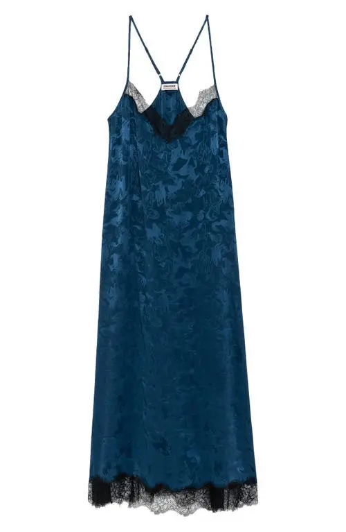 Zadig&Voltaire Respa Horse Jacquard Silk Slipdress