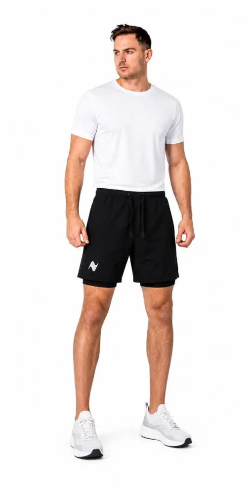 ZILPU Quick-dry Performance 7" Training Shorts - Black