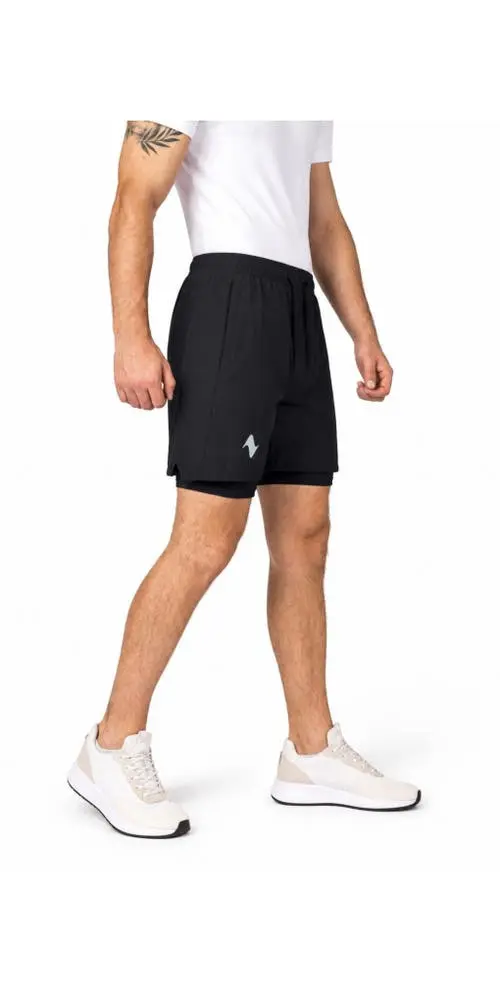 ZILPU Quick-dry Performance 7" Training Shorts - Black