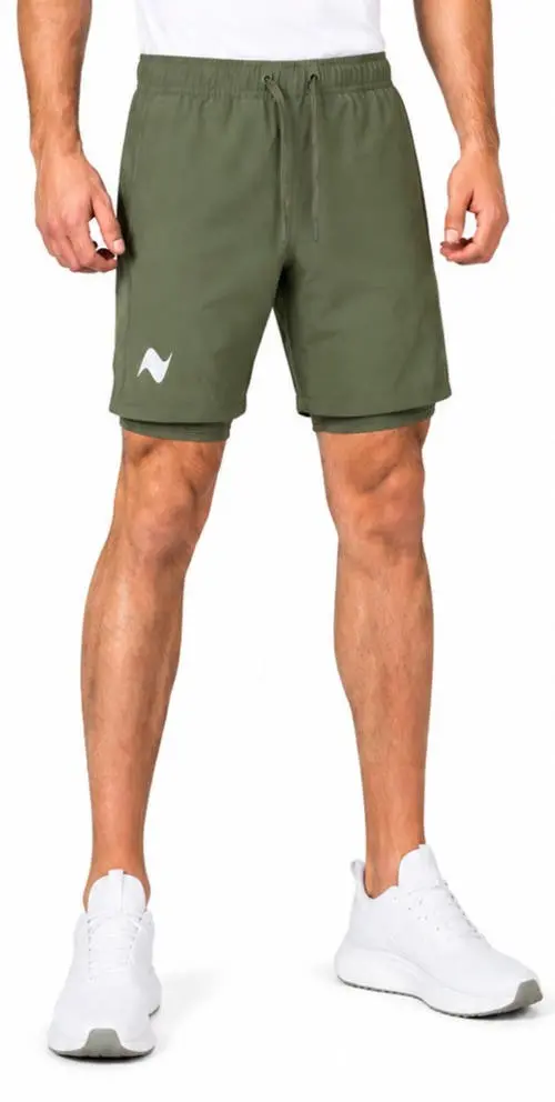 ZILPU Quick-dry Performance 7" Training Shorts - Olive