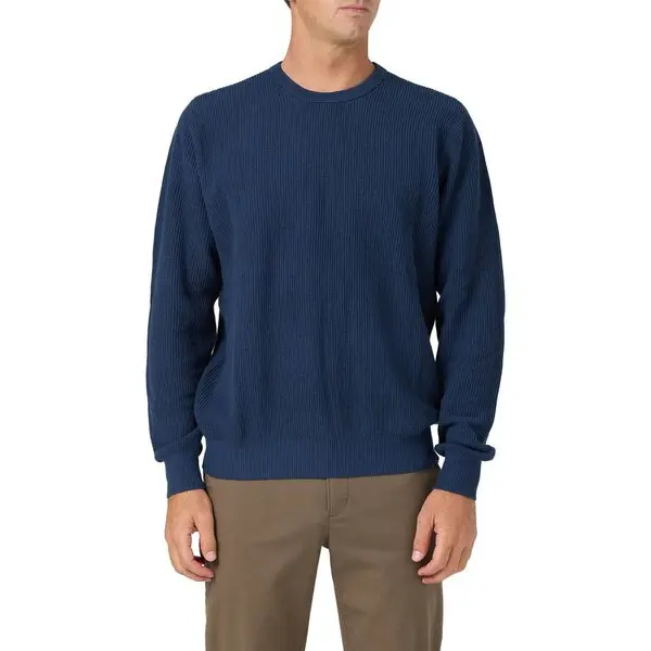 O'Neill Roscoe Waffle Knit Crewneck Sweater - Navy